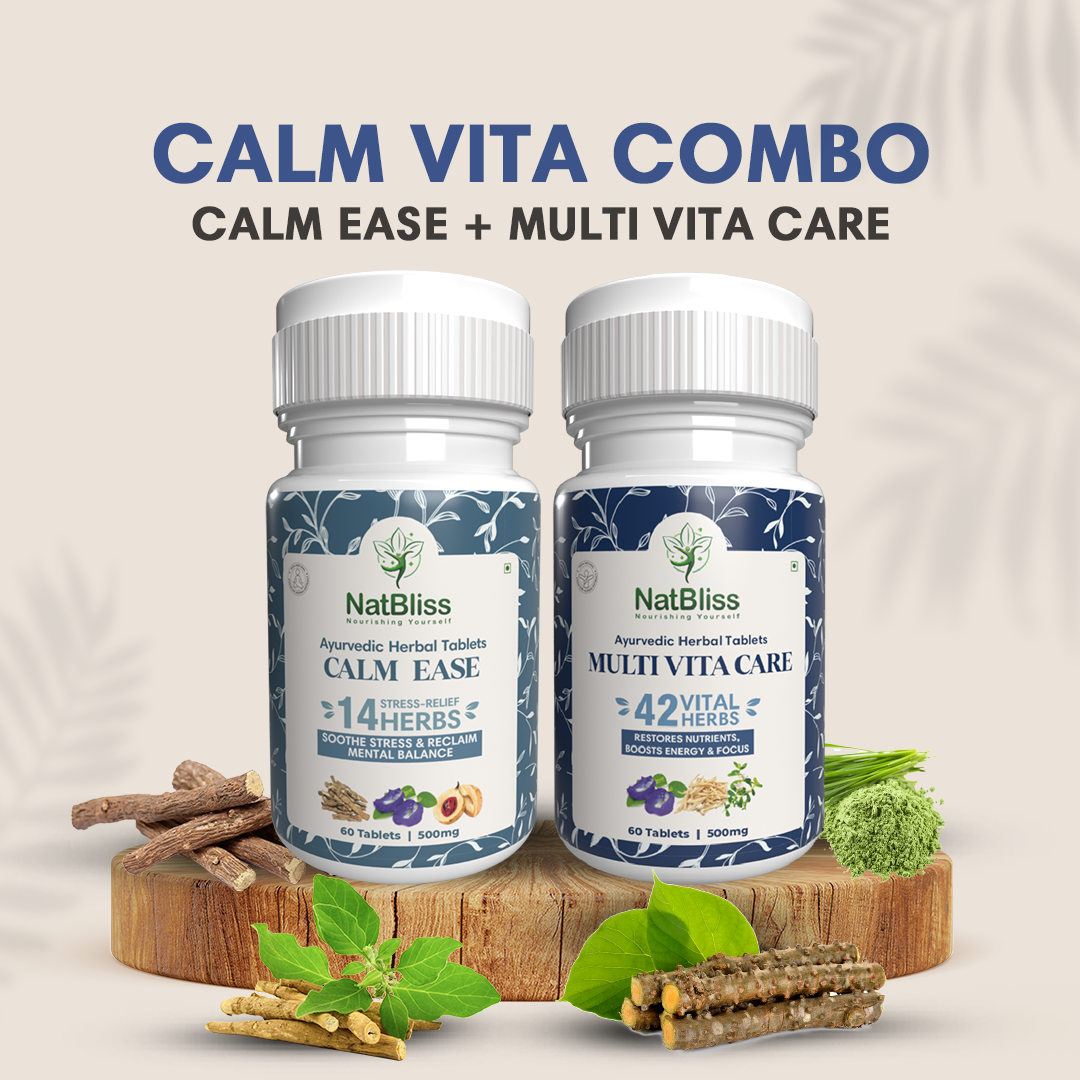 Calm Ease tablet + Multi Vita Care tablet – NatBliss - Nourishing Yourself